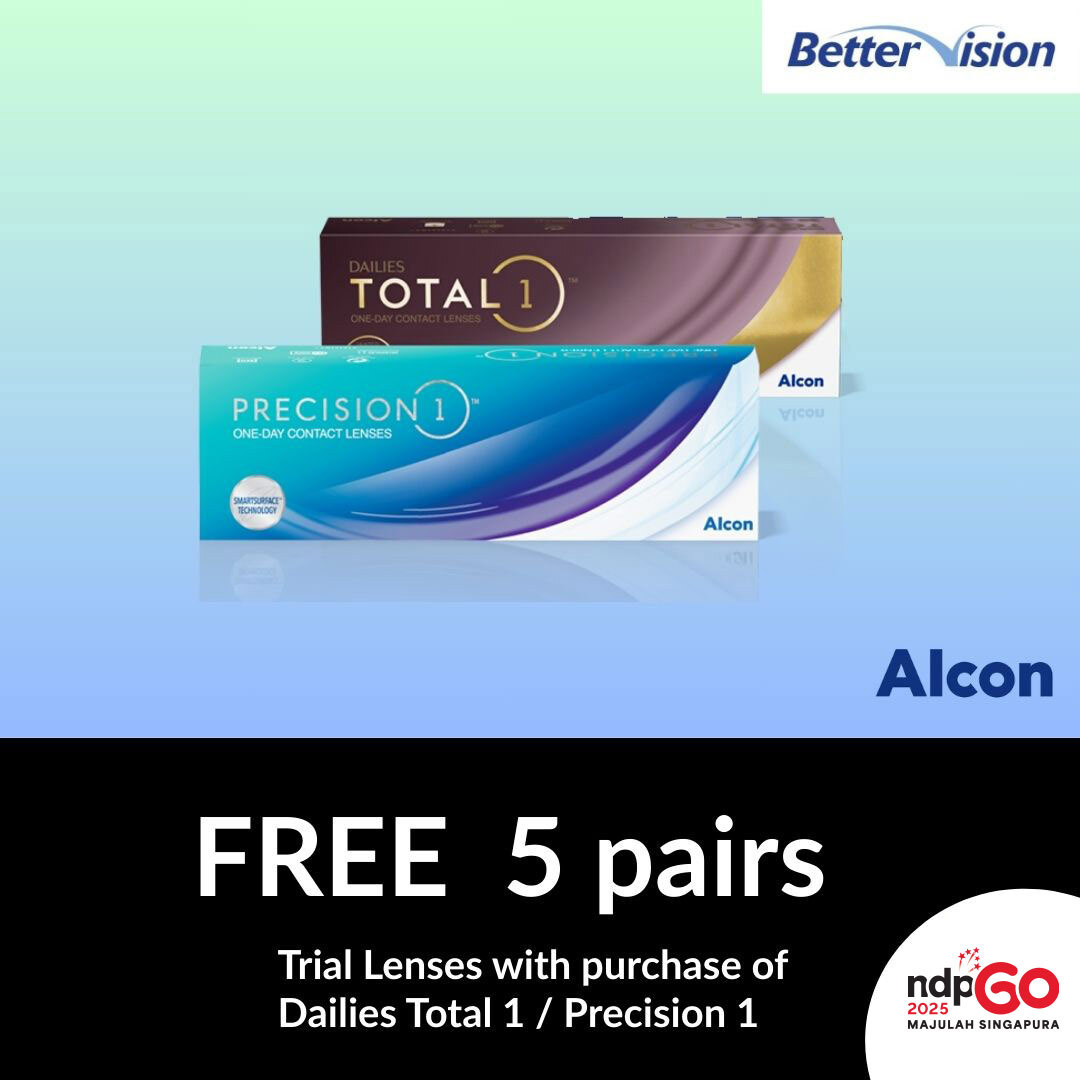 Better Vision: Free 5 Pairs Trial Lenses with purchase of Dailies ...