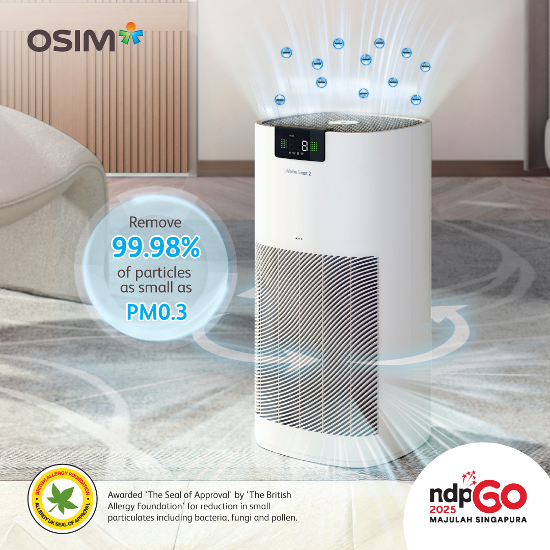 OSIM: 50% off OSIM uAlpine Smart Air Purifier @ $399 | NDP