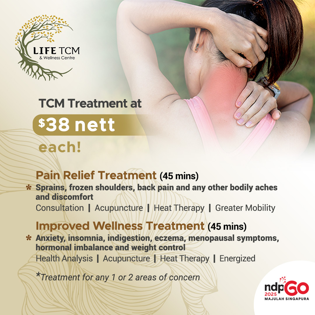 LifeTCM: TCM Treatments at $38 nett each | NDP