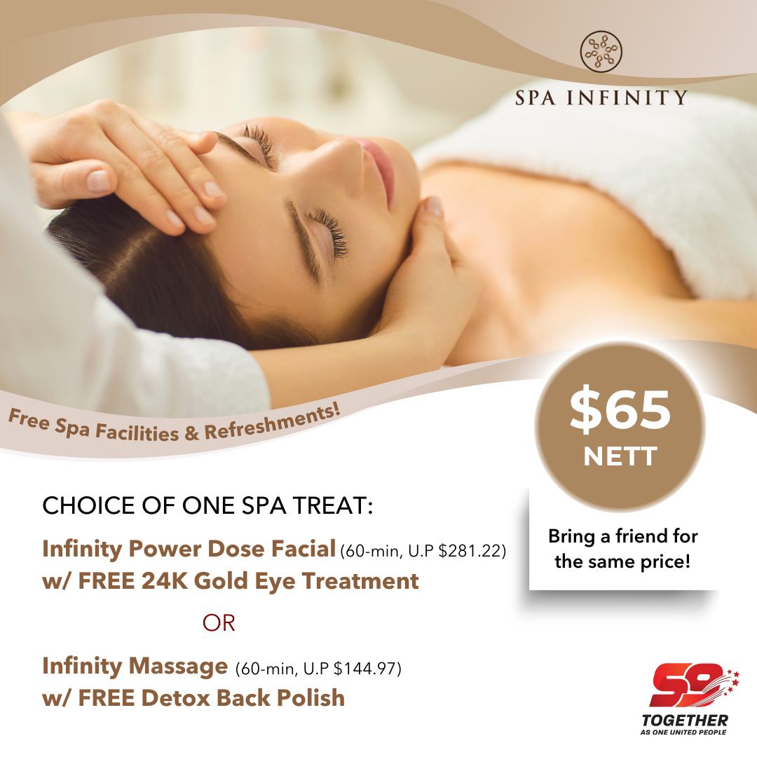 Spa Infinity - Choice of 1 Spa Treat at $65 nett + Free Spa Facilities ...